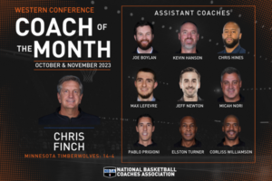 Chris Finch & Timberwolves Staff Win Oct/Nov NBA Coach of the Month ...