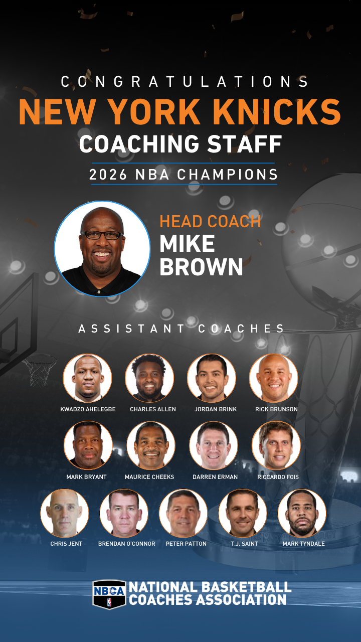 Mike Brown & New York Knicks Coaching Staff Win the 2026 NBA ...